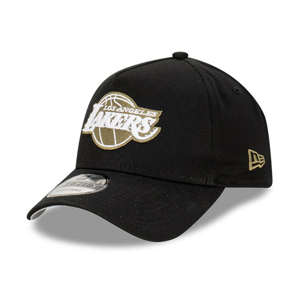 Los Angeles Lakers NBA Black Olive 9FORTY A-Frame Snapback Cap | Shopee ...