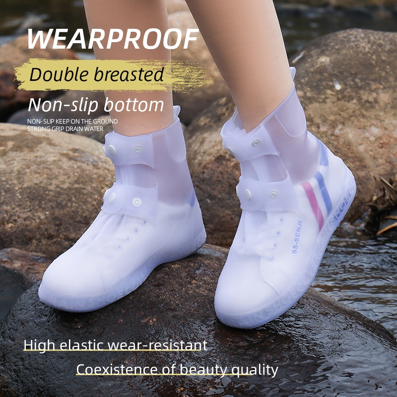 Rain Shoes Cover Waterproof Men Shoe Cover Rainy Days Silicone Rain ...