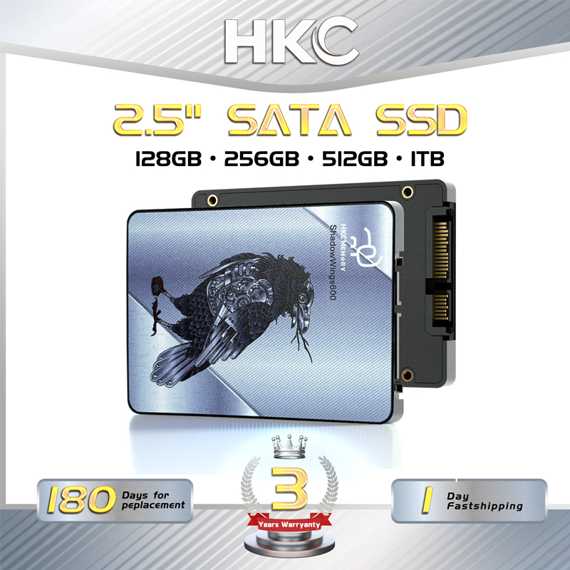 HKC 2.5" SATA III 3D NAND SSD 128GB/256GB/512GB/1TB Internal Solid ...