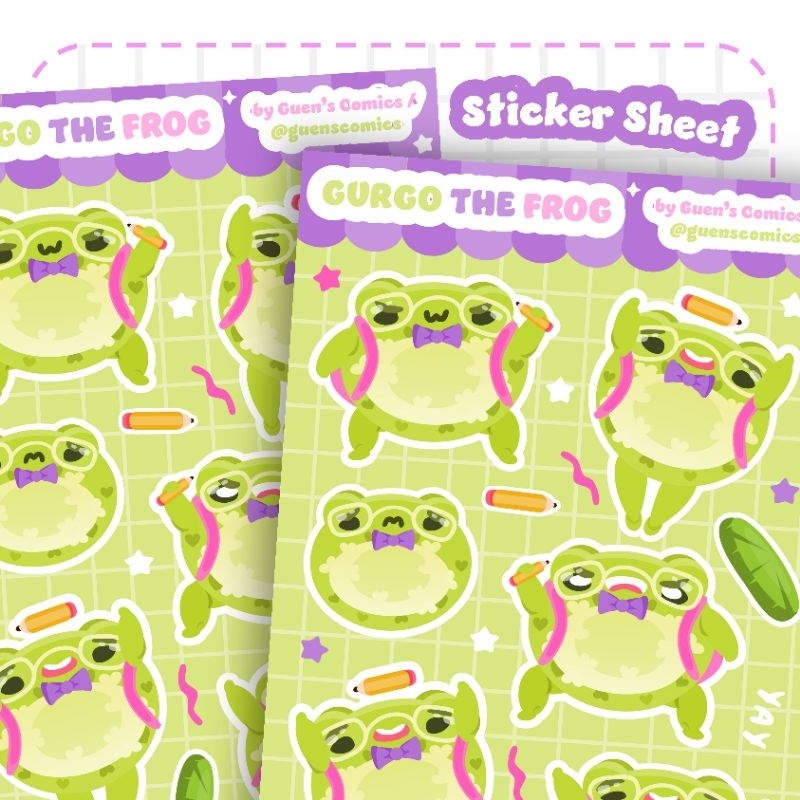 Frog Froggie Froggy Frogs Froggies Waterproof and Glitter-Laminated ...
