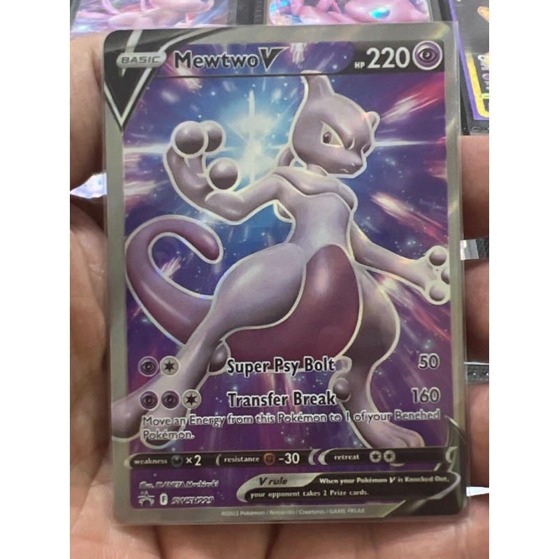 Pokemon TCG Mewtwo V - SWSH229 - Full Art Ultra | Shopee Malaysia