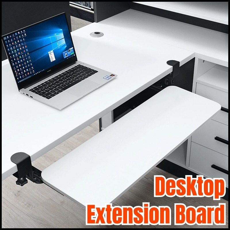 Computer Desktop Extension Board Punch-Free Sliding Rail Keyboard Rack ...