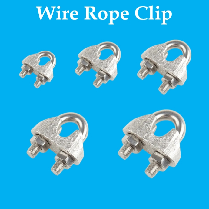 3-10mm Wire Rope Clip Steel Clip GI Cable U Clamp Saddle Wire Rope Card ...