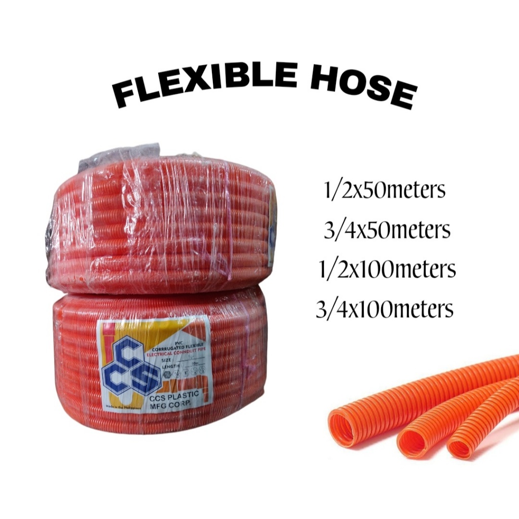 ORANGE Flexible Hose PVC 1/2 & 3/4 (50METERS/100METERS) | Shopee Malaysia