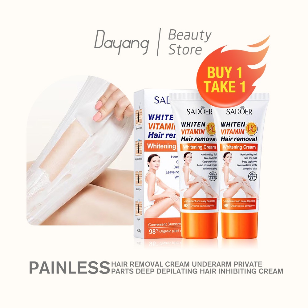 Painless Hair Removal Cream Underarm Private Parts Deep Depilating Hair ...