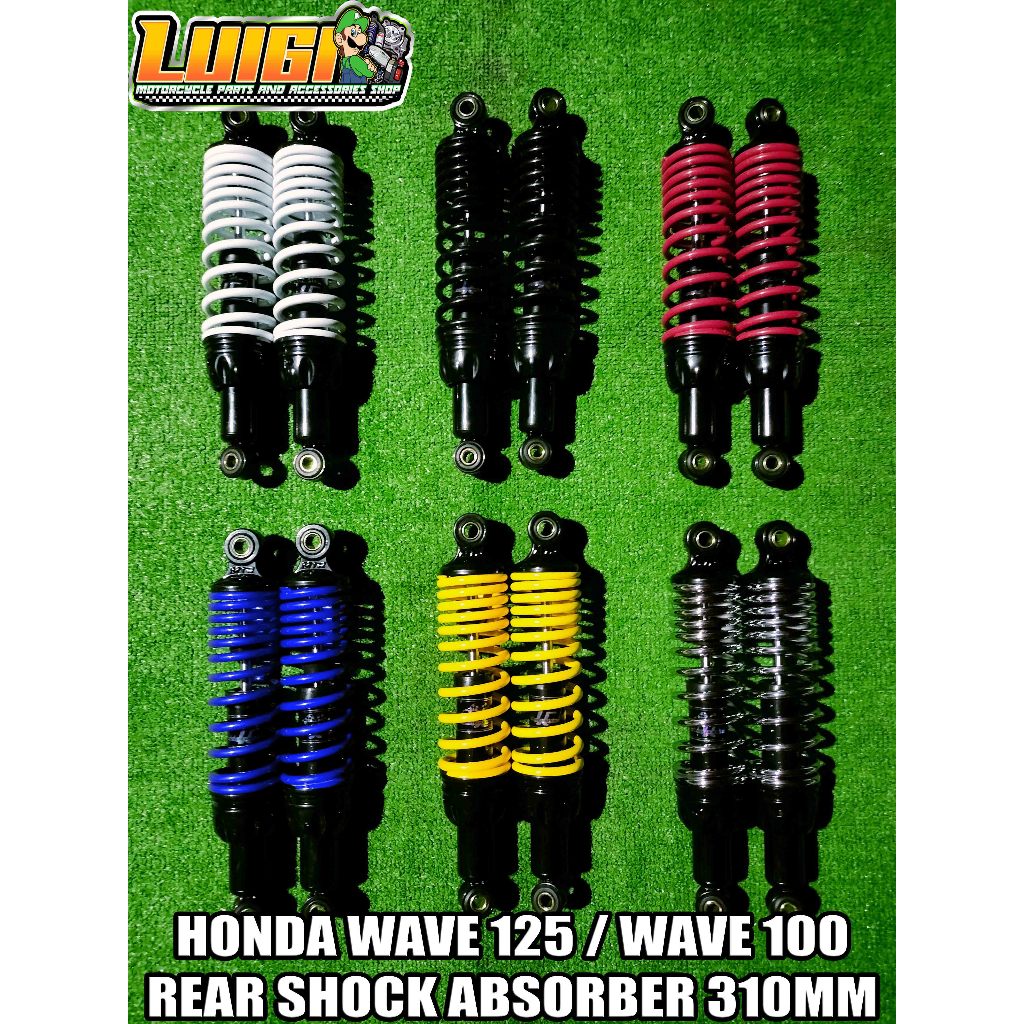 MTR HONDA WAVE 125 / WAVE 100 REAR SHOCK ABSORBER BLACK SERIES 310MM ...