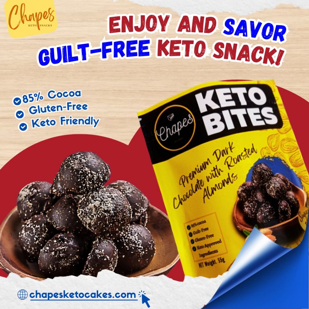Chapes Keto Bites Dark Chocolate in POUCH 3 + 1(Free) | Shopee Malaysia