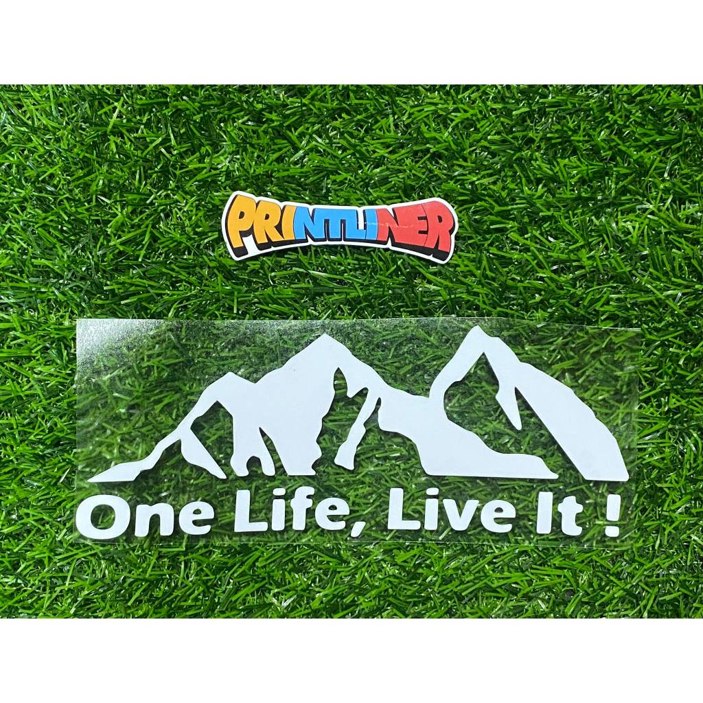 ONE LIFE LIVE IT V3 STICKER DECALS FOR MOTORCYCLE, CARS & ETC ...