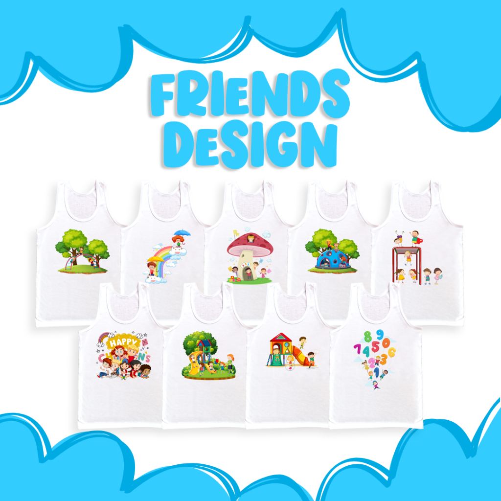 kids wear hub sando for kids assorted design FRIENDS 0-10 years old ...