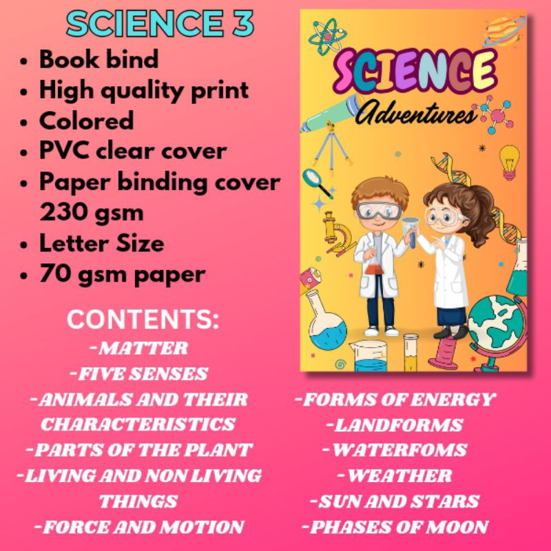 Science Workbook for Grade 3 (Grade 1, 2) in Filipino | Shopee Malaysia