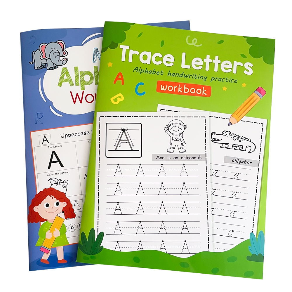 26 Letters English Workbook Handwritting Exercise Books for Kids ...