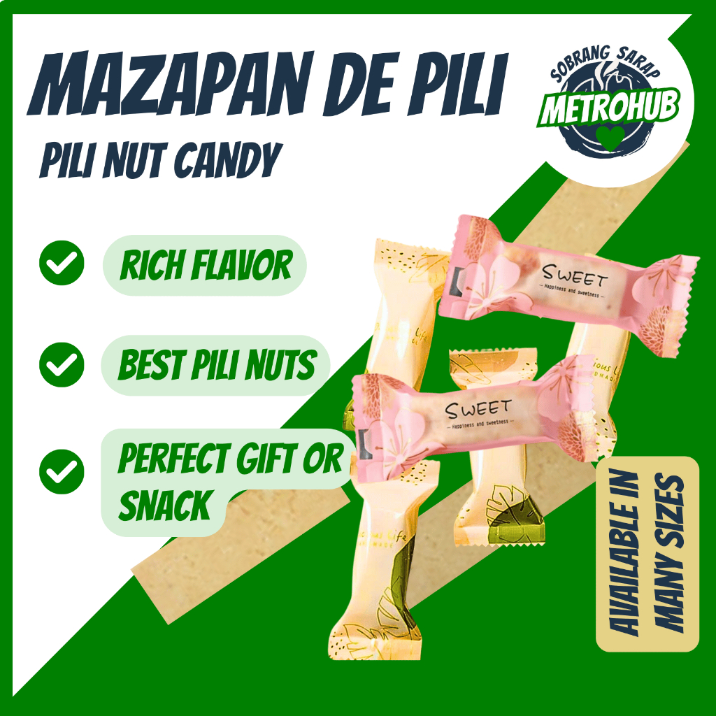 Pili Nut Candy Bar Mazapan De Pili Delicious Sweet Snack Pasalubong ...