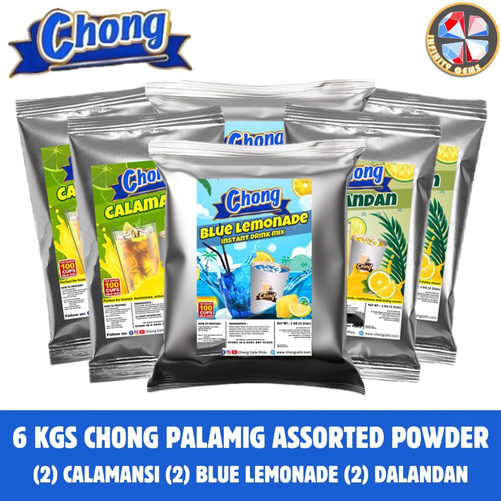 6 KGS CHONG PALAMIG ASSORTED PREMIXED POWDER [CALAMANSI - BLUE LEMONADE ...