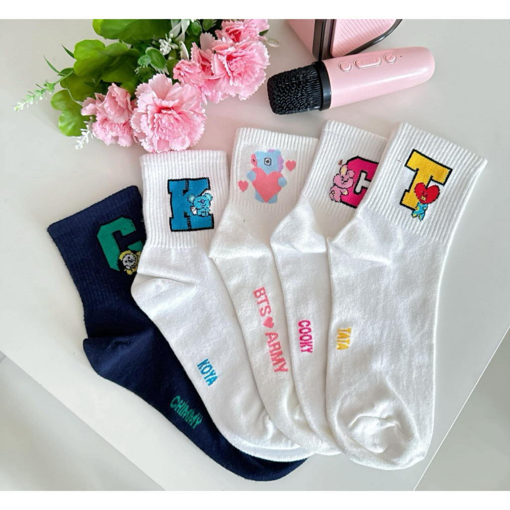 Korean Sock- BTS & ARMY, Letter - Iconic Socks | Shopee Malaysia