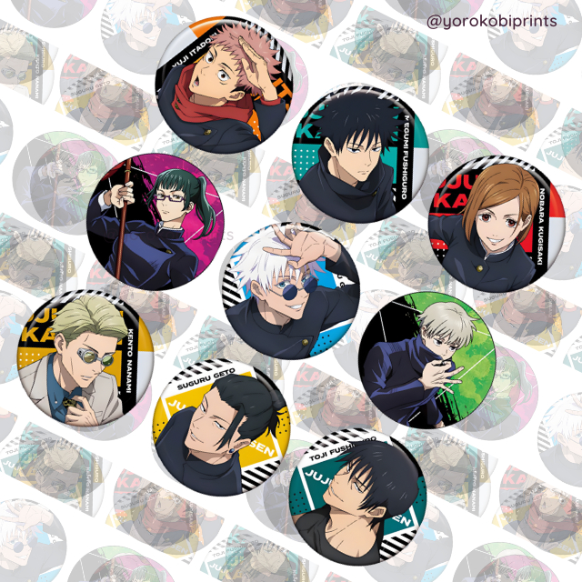 Jujutsu Kaisen - Gojo Yuji - Button Pin Badge / Pins / Can Badge - 2.25 ...