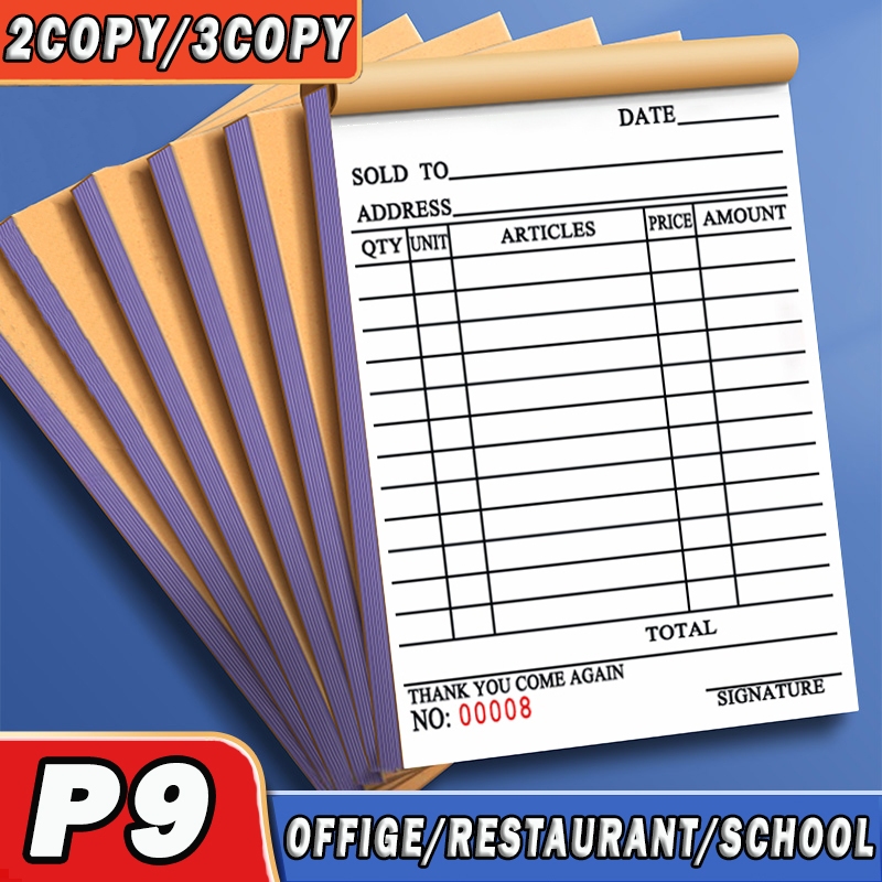 Delivery receipt sold receipt receipt with carbon Triplicate business ...