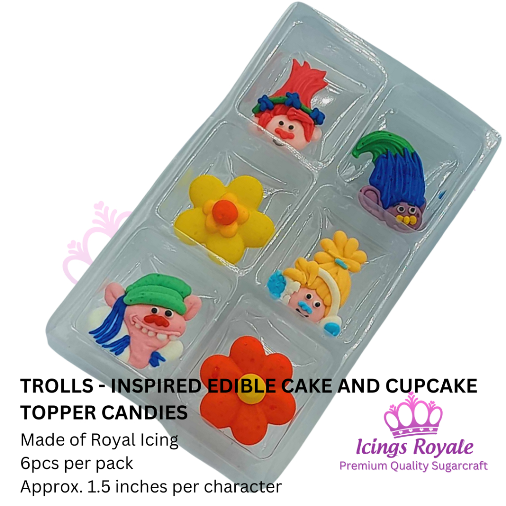 Trolls - inspired Edible Cake and Cupcake Topper Candies | Shopee Malaysia