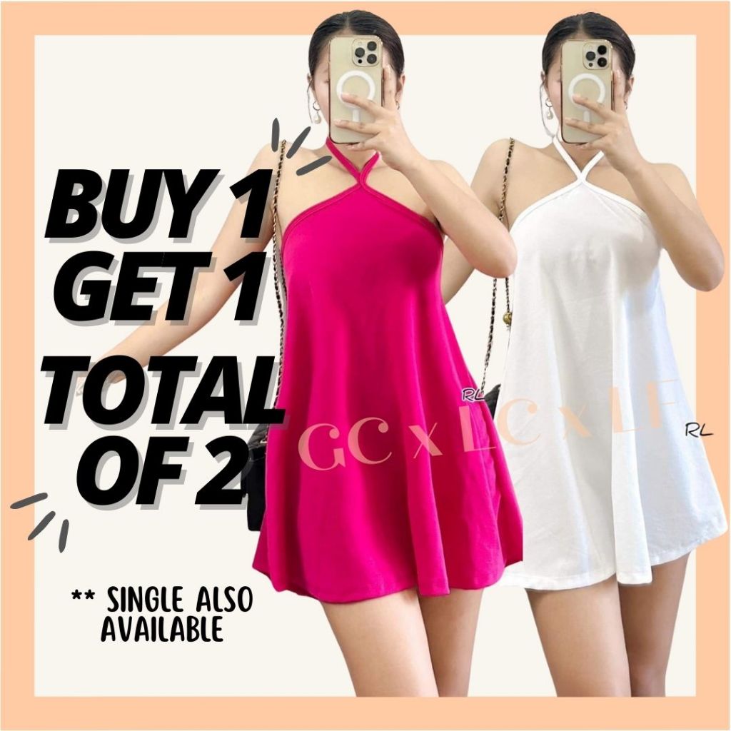GELAI Halter Hubadera Backless Sexy Elegant Mini Dress Crepe Fabric ...