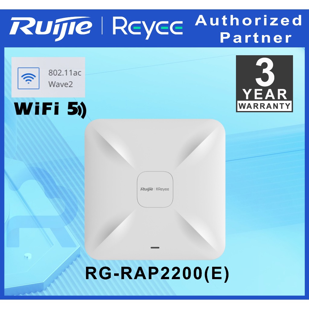 Ruijie RG-RAP2200(E) AC1300 Dual Band Gigabit Ceiling Mount Access ...