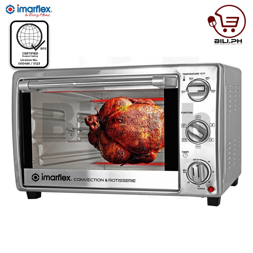 Imarflex IT-281CRS 3-in-1 Convection and Rotisserie Oven (28Liters - 1500Watts) | Shopee Malaysia
