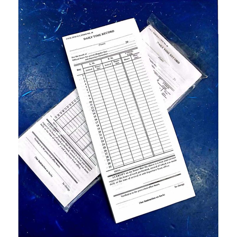 DTR- Daily Time Record | Shopee Malaysia