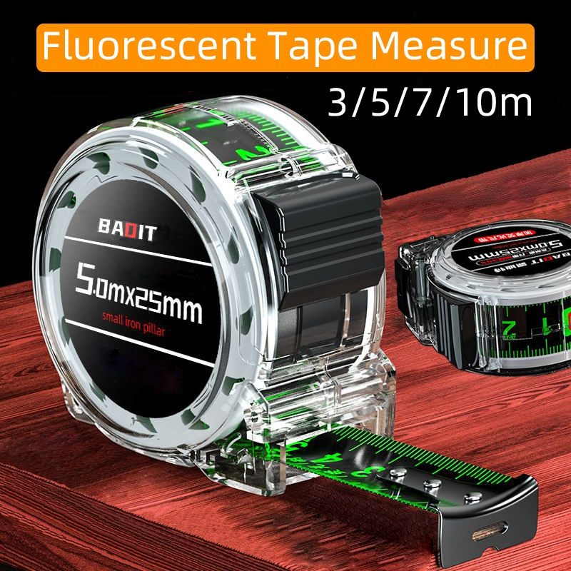 Metro Steel Measuring Tape Transparent High Precision Fluorescence Auto ...