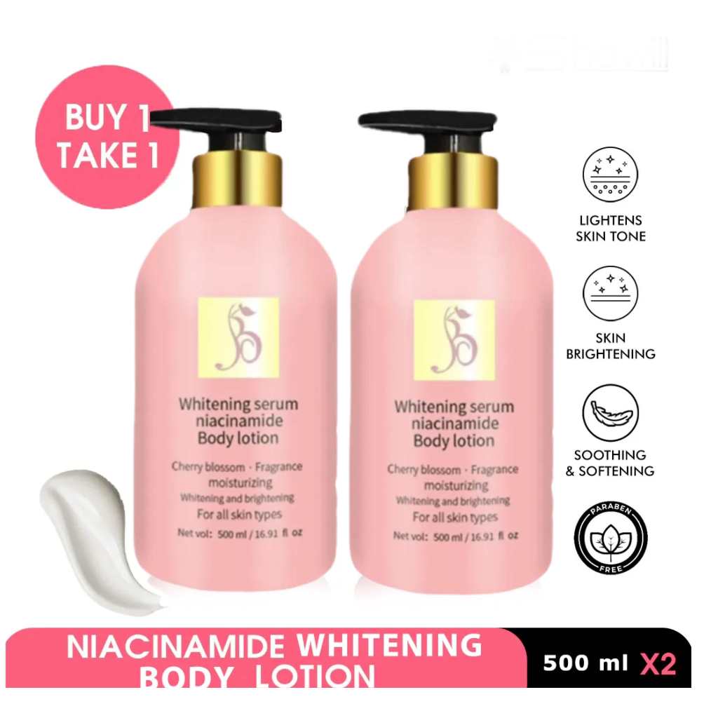 Sakura Body Lotion NIACINAMIDE Whitening Moisturizing Nourishing For All Skin Types | Shopee ...