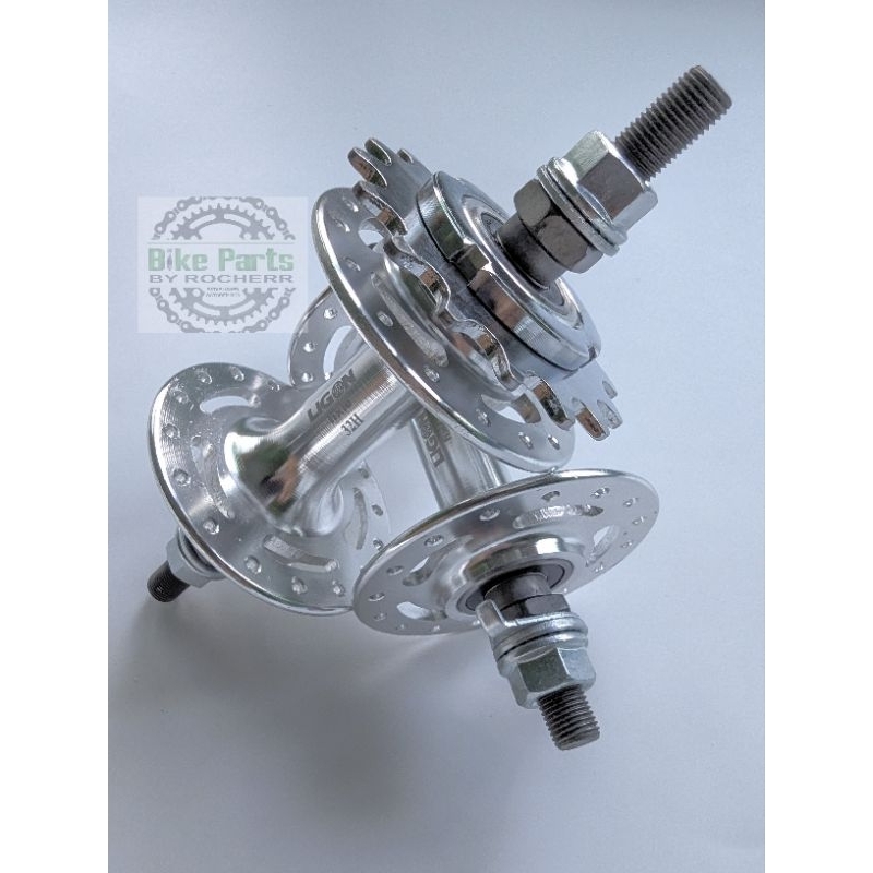 Fixie hub 32 holes pair Ligon alloy sealed bearing with 16t cogs and ...