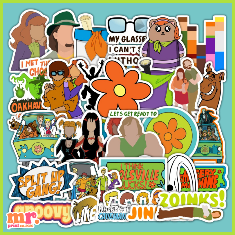 SCOOBY DOO VOL 1 STICKERS FUNNY CARTOONS SHAGGY WATERPROOF STICKERS ...