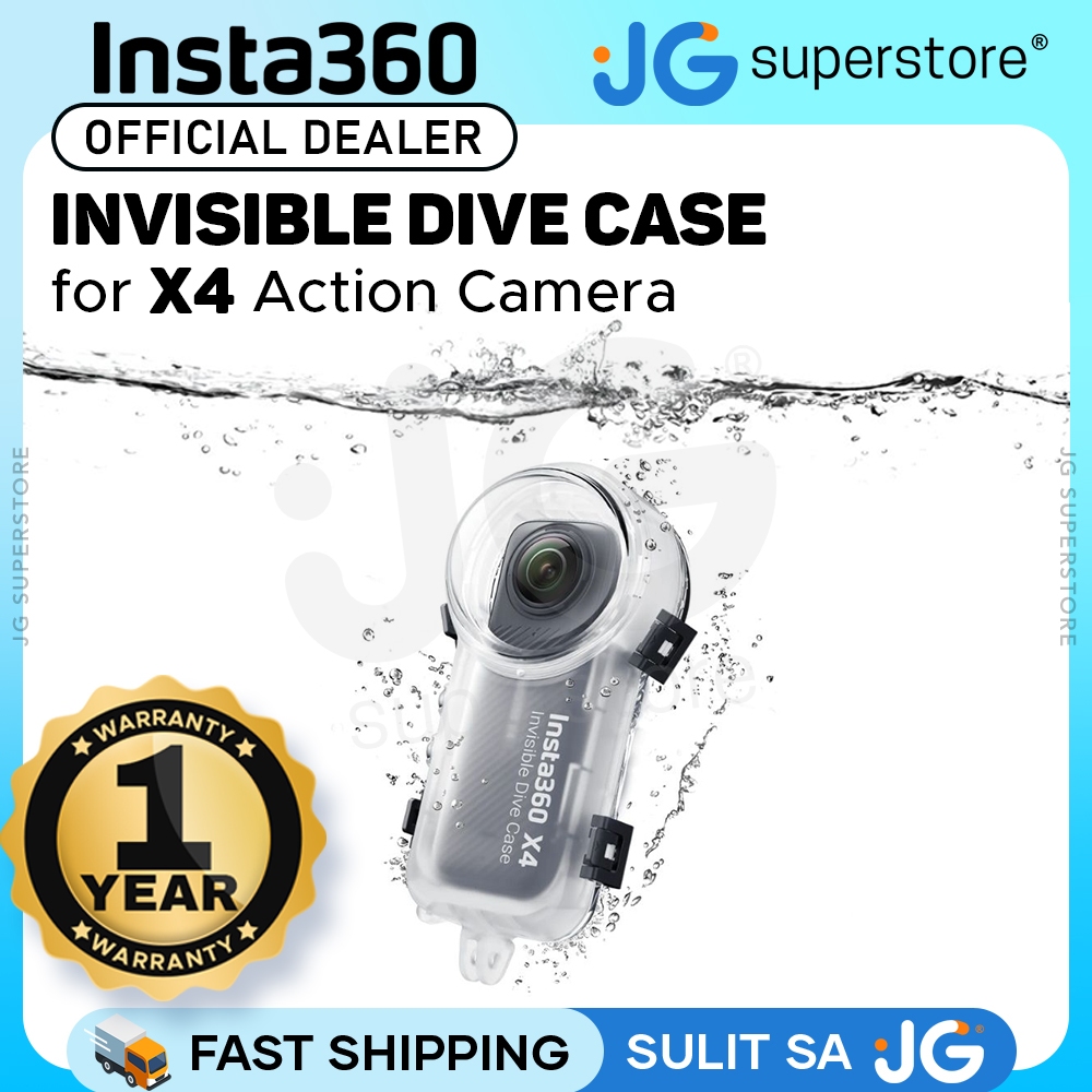 Insta360 X4 Invisible Dive Case with Seamless 360 Video & Waterproof Up to 164ft. for Action ...