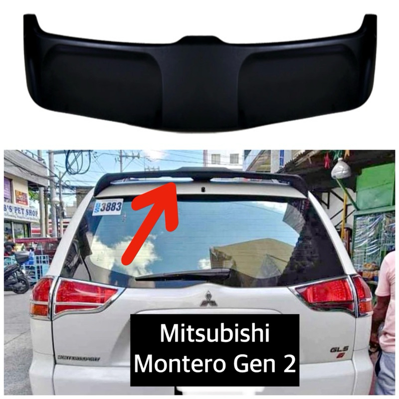 Mitsubishi Montero 2008 - 2015 GTV Spoiler Drill Type | Shopee Malaysia