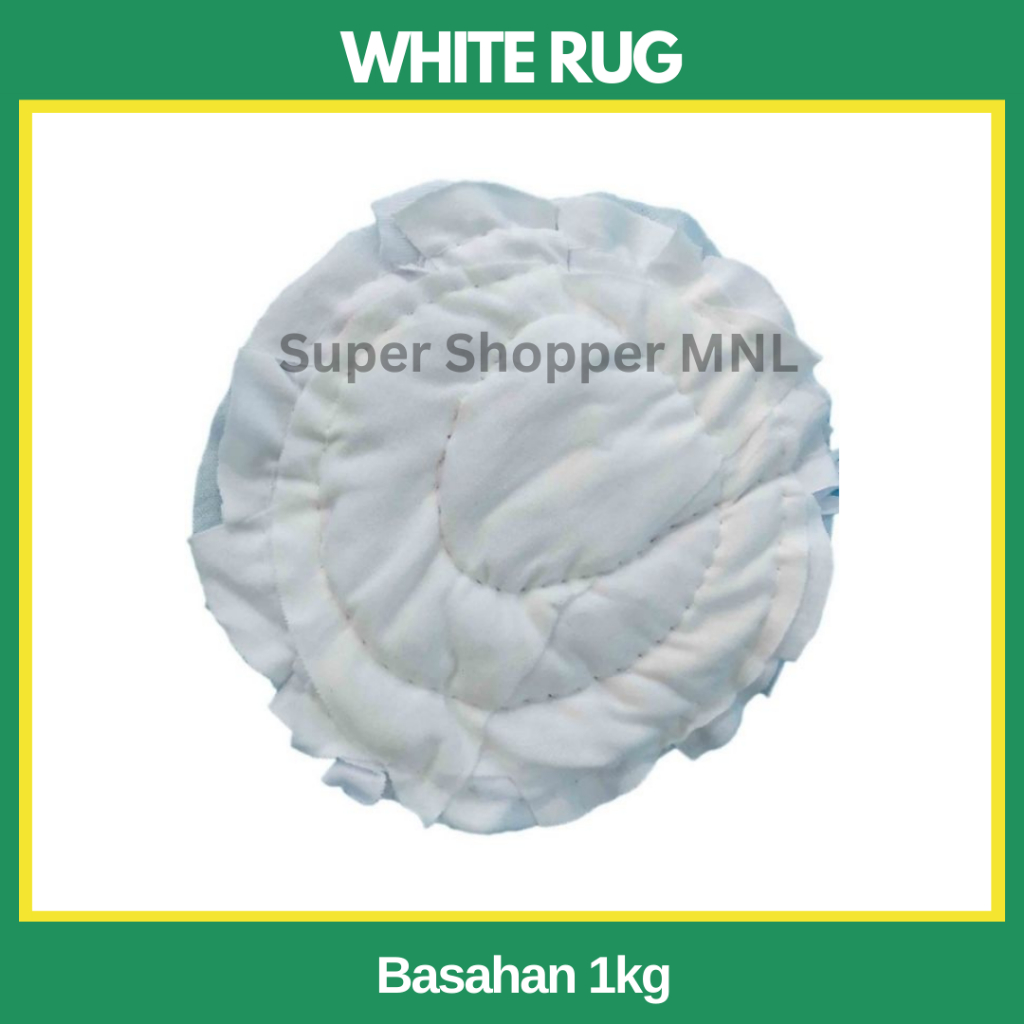 1kg white round rug basahan | Shopee Malaysia