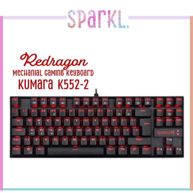 REDRAGON Kumara K552-2 RGB Mechanical Gaming Keyboard (Dust-Proof Blue ...