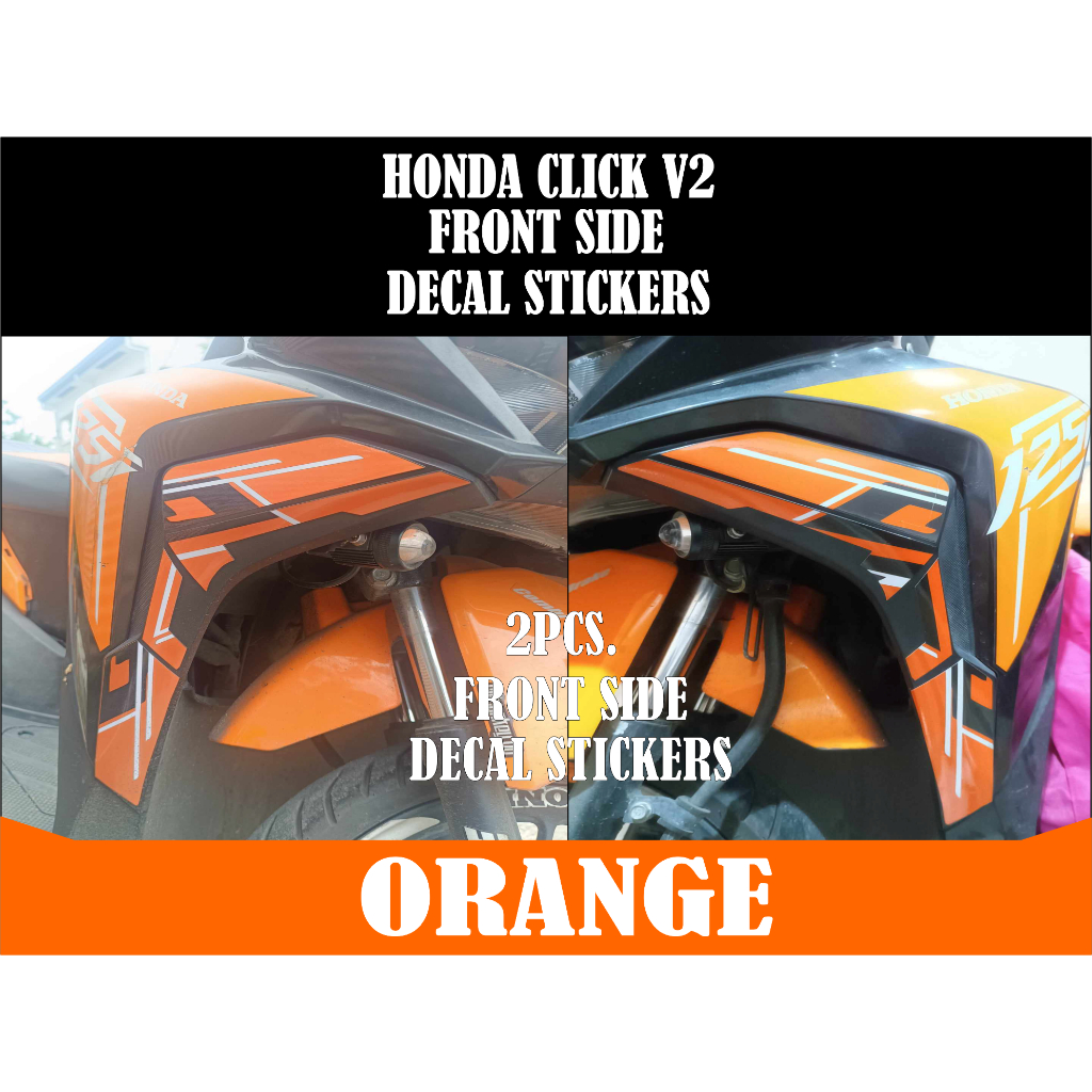 Honda Click V2 Game Changer Front Side Decal STICKERS ONLY | Shopee ...