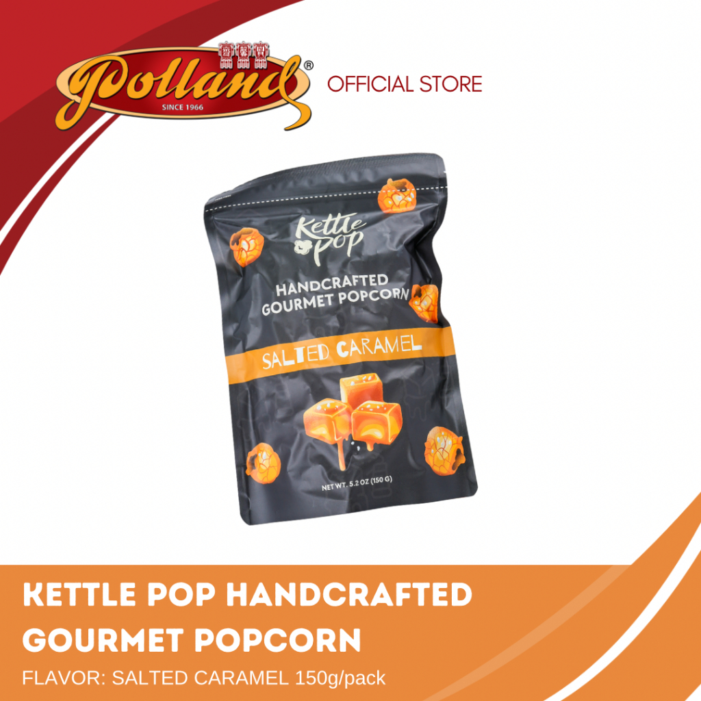 KETTLE POP Handcrafted Gourmet Popcorn (Salted Caramel) 150g/pack ...