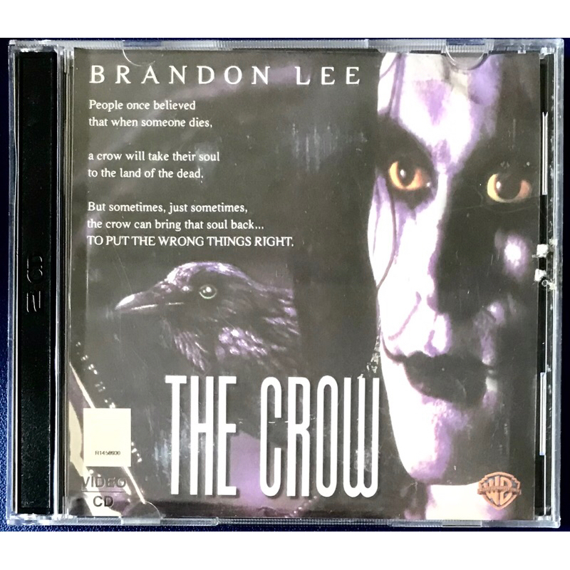The Crow 90s Brandon Lee Action Horror Movie Warner Bros pictures VCDre ...