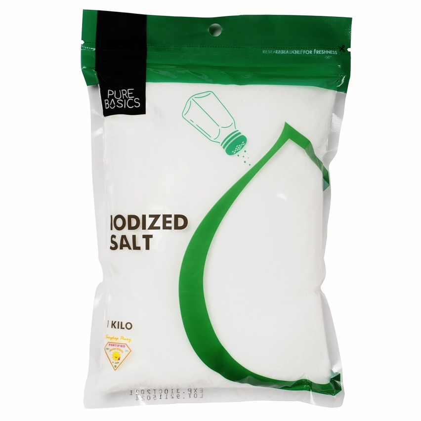 Pure Basics Powdered Iodized Salt 1kg | Shopee Malaysia