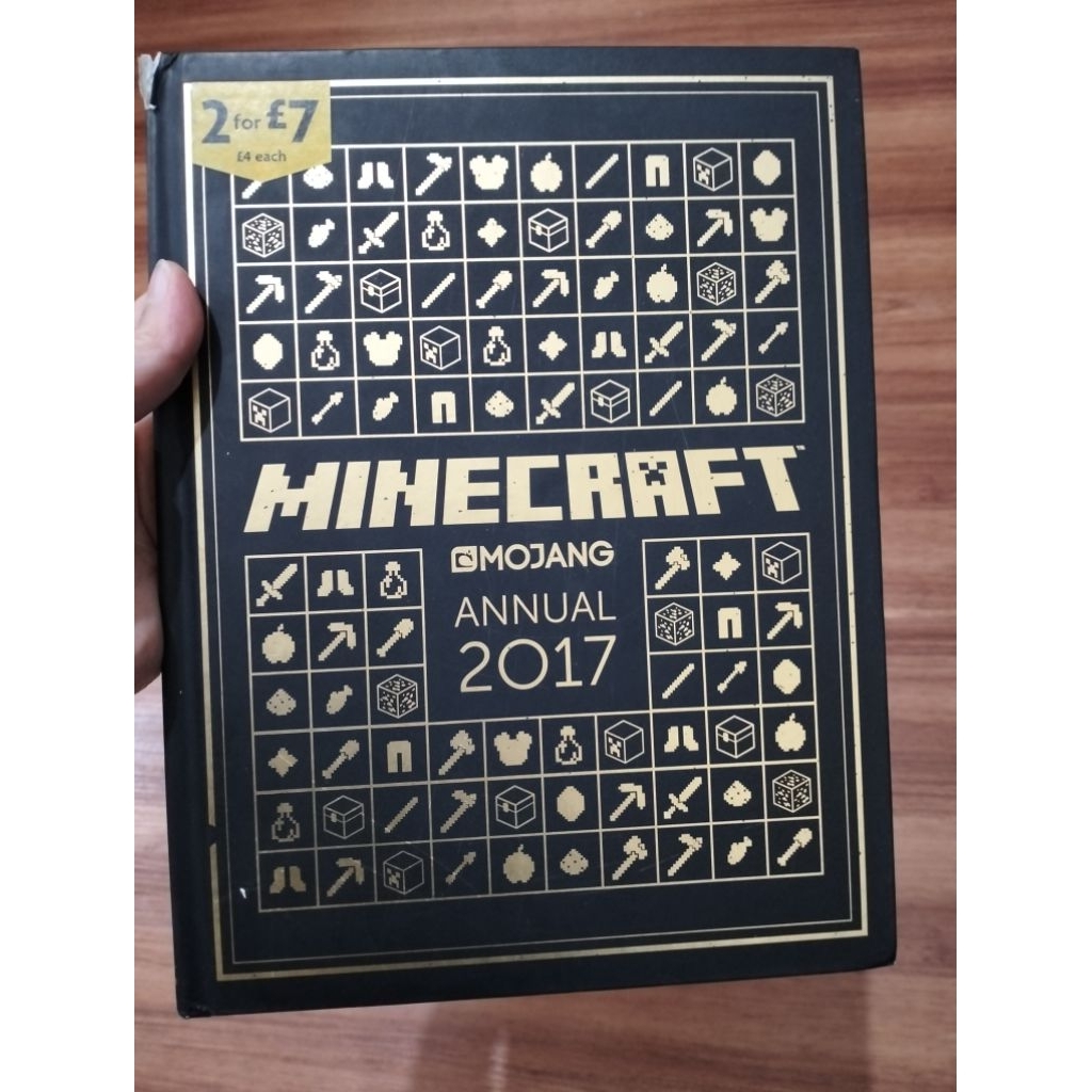 Minecraft Annual 2017 Official Mojang Collectible Book (Used) | Shopee ...