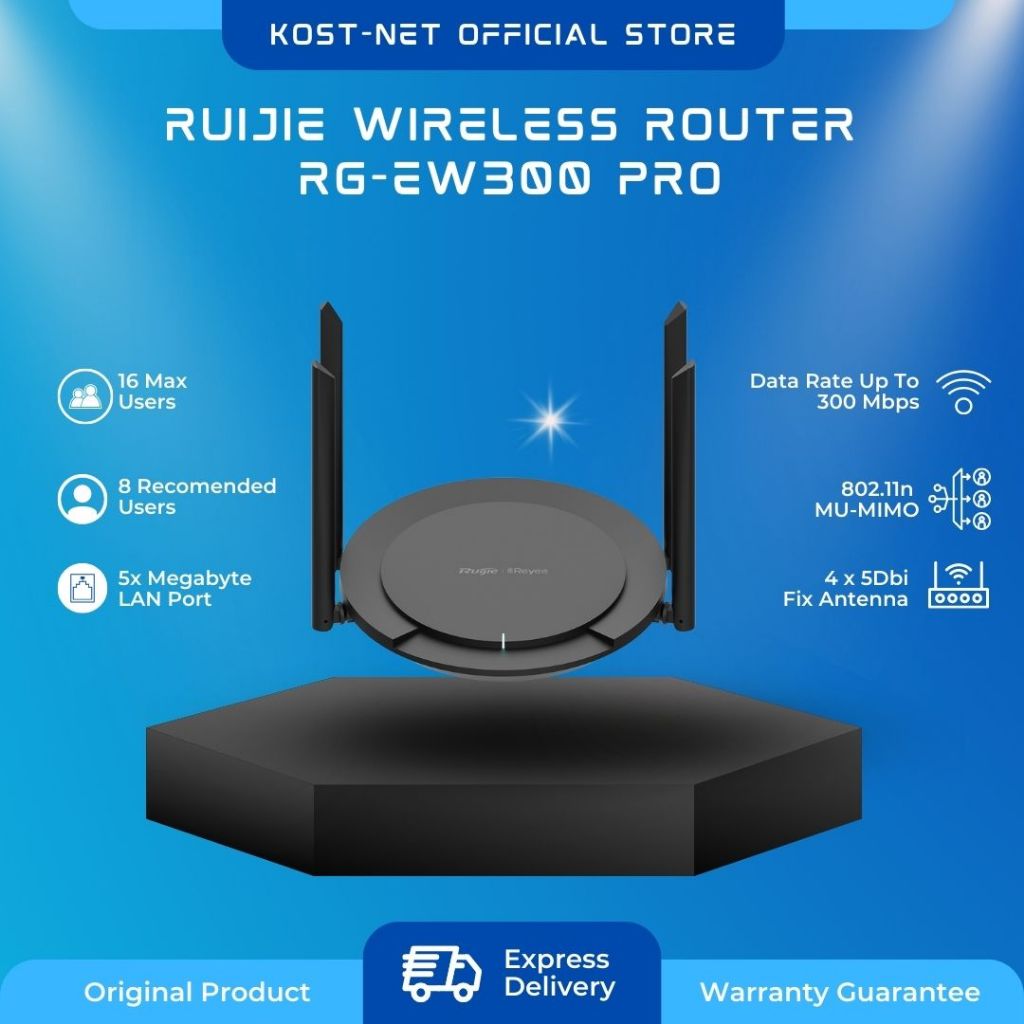 Ruijie RG-EW300 PRO 300Mbps Wireless Router Smart Router | Shopee Malaysia
