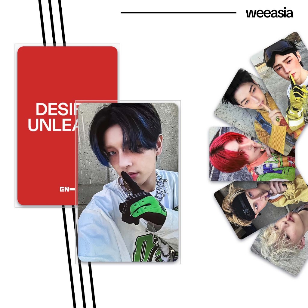 ENHYPEN DESIRE : UNLEASH KTOWN4U LUCKY DRAW R2 ALBUM LOMO CARDS ...