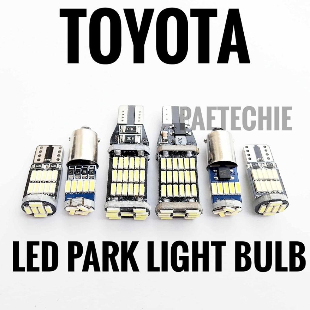 Toyota LED Park Light Bulb Lamp Vios Innova Wigo Fortuner Hilux Raize ...