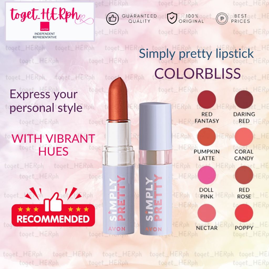 Avon Simply Pretty Colorbliss Lipstick | Shopee Malaysia