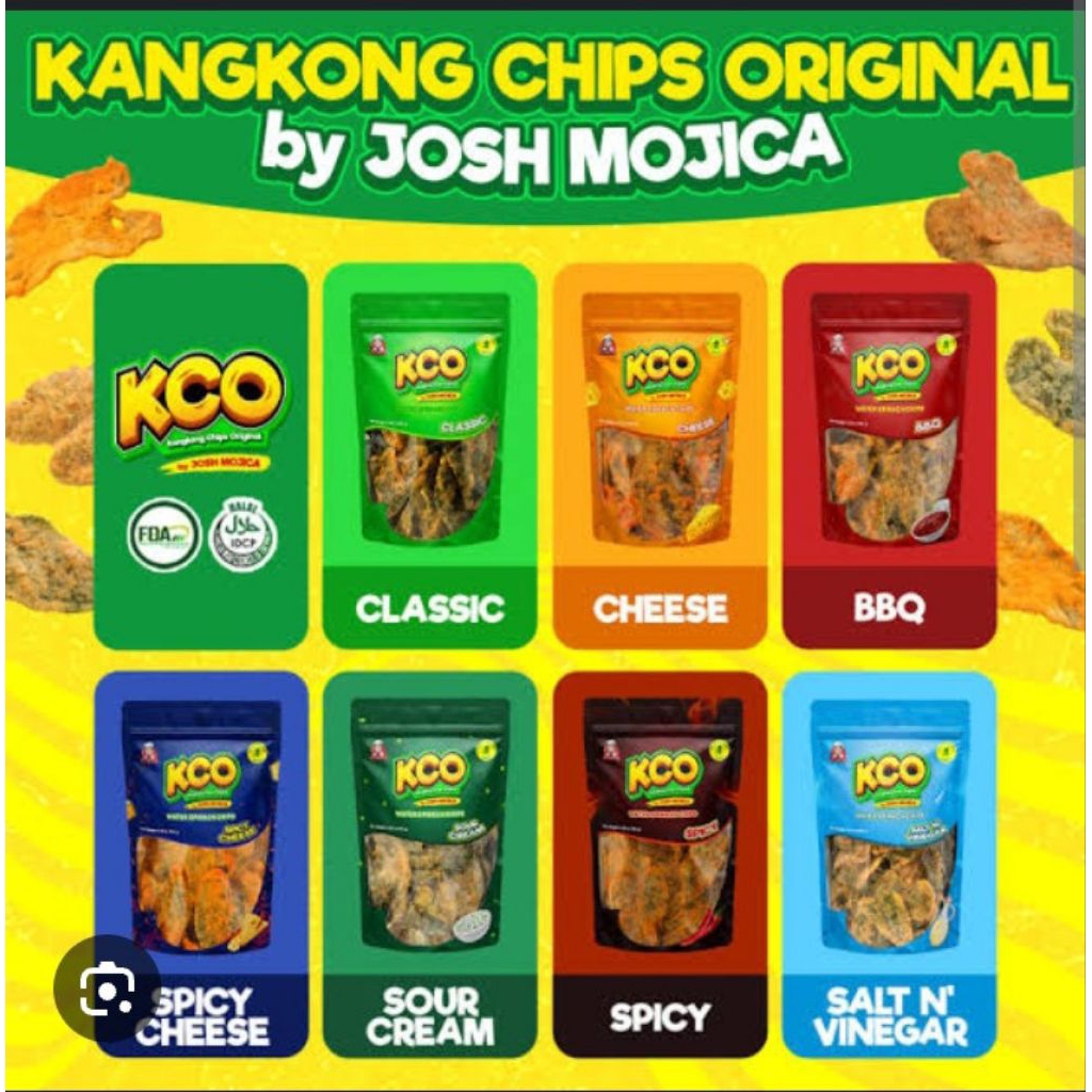 KCO Kangkong Chips By Josh Mojica 120 grams Happy Crunchy Savoury leafy ...