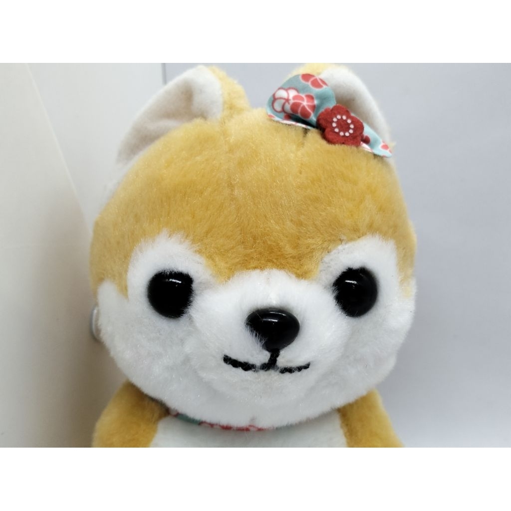 Amuse Amufun Dog with Floral Ribbon Charm Stuffed Toy | Shopee Malaysia