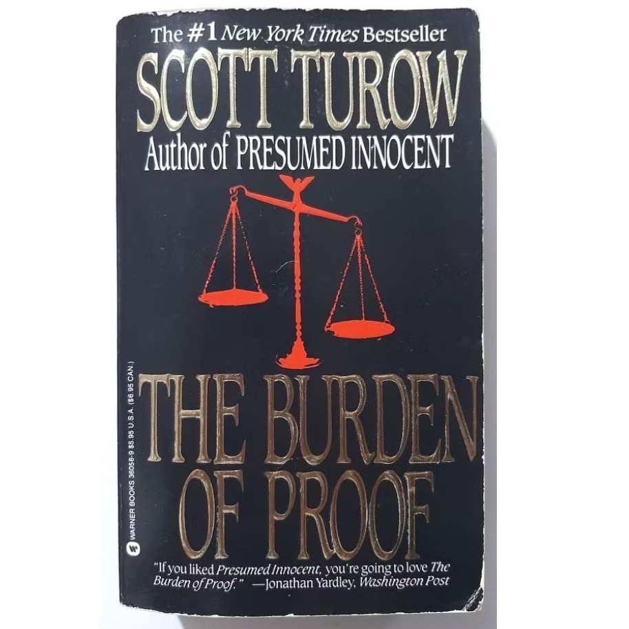 The Burden of Proof by Scott Turow (First Warner Books 1991) | Shopee ...