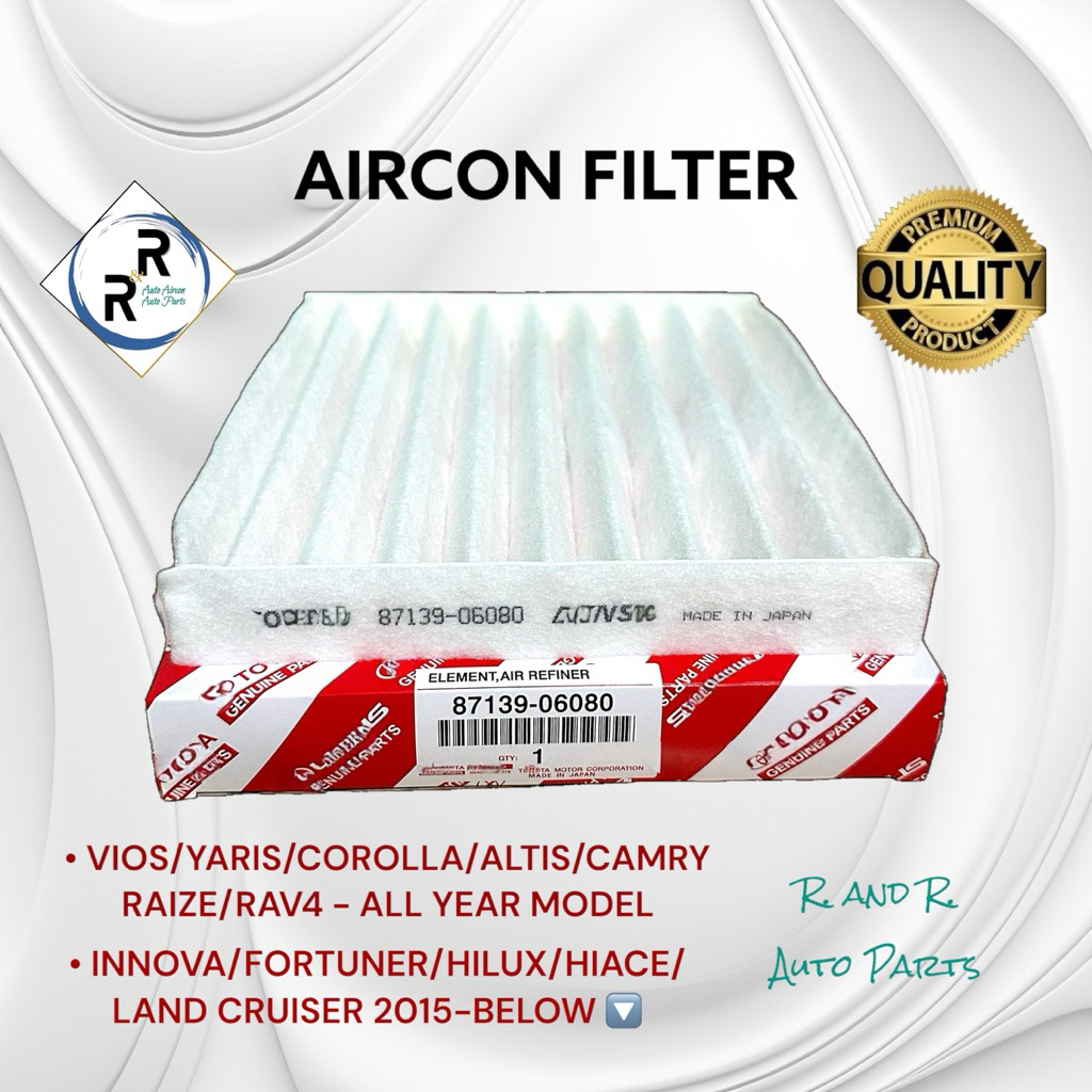 TOYOTA AIRCON FILTER INNOVA FORTUNER AIRCON FILTER HILUX 2005-2015 ...