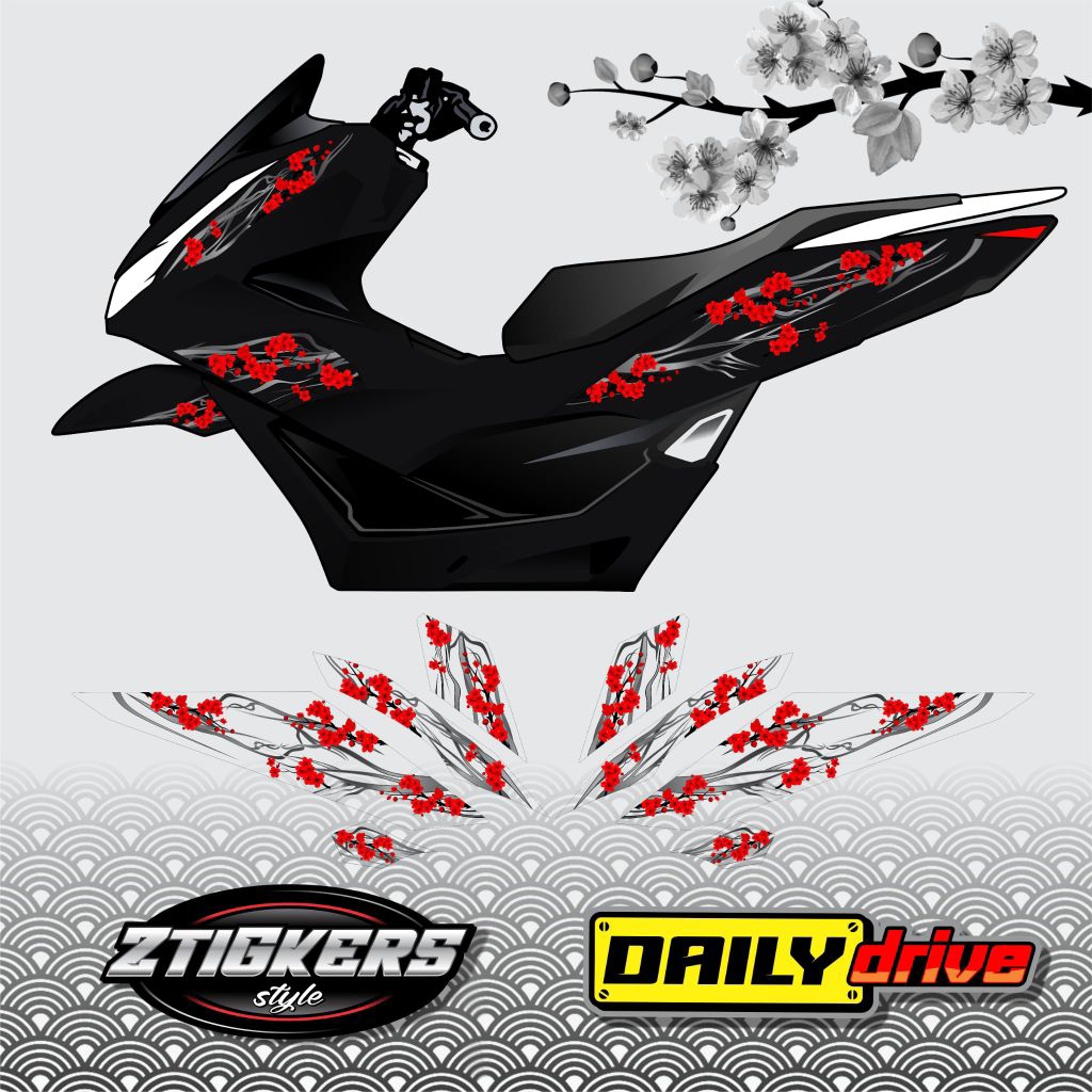 Honda PCX 160 Transparent Decals Stickers | Shopee Malaysia