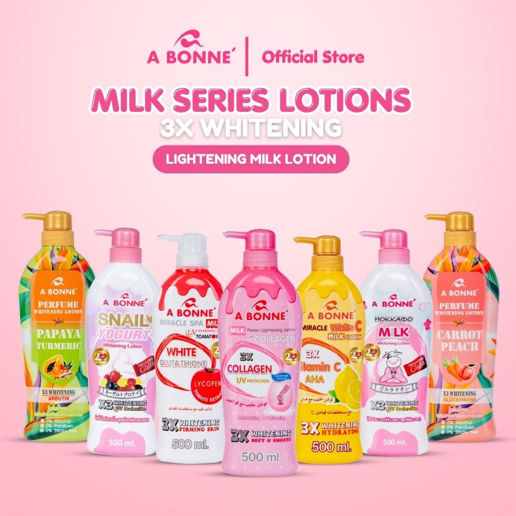 Abonne Whitening Milk Lotion from 500ML Body Care Cosmetic Skin Care ...