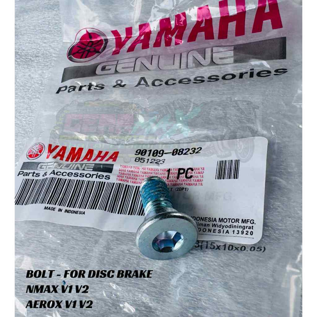 YAMAHA S01-12 BOLT 901090823200 - DISC BOLT - FRONT & REAR - NMAX V1 V2 ...