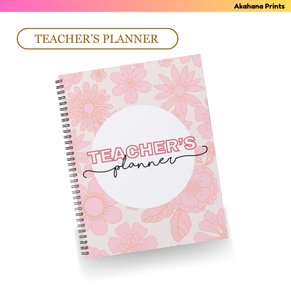 PLANNER 2025 | TEACHER PLANNER | FLORAL NOTEBOOK | CUSTOMIZABLE PLANNER ...